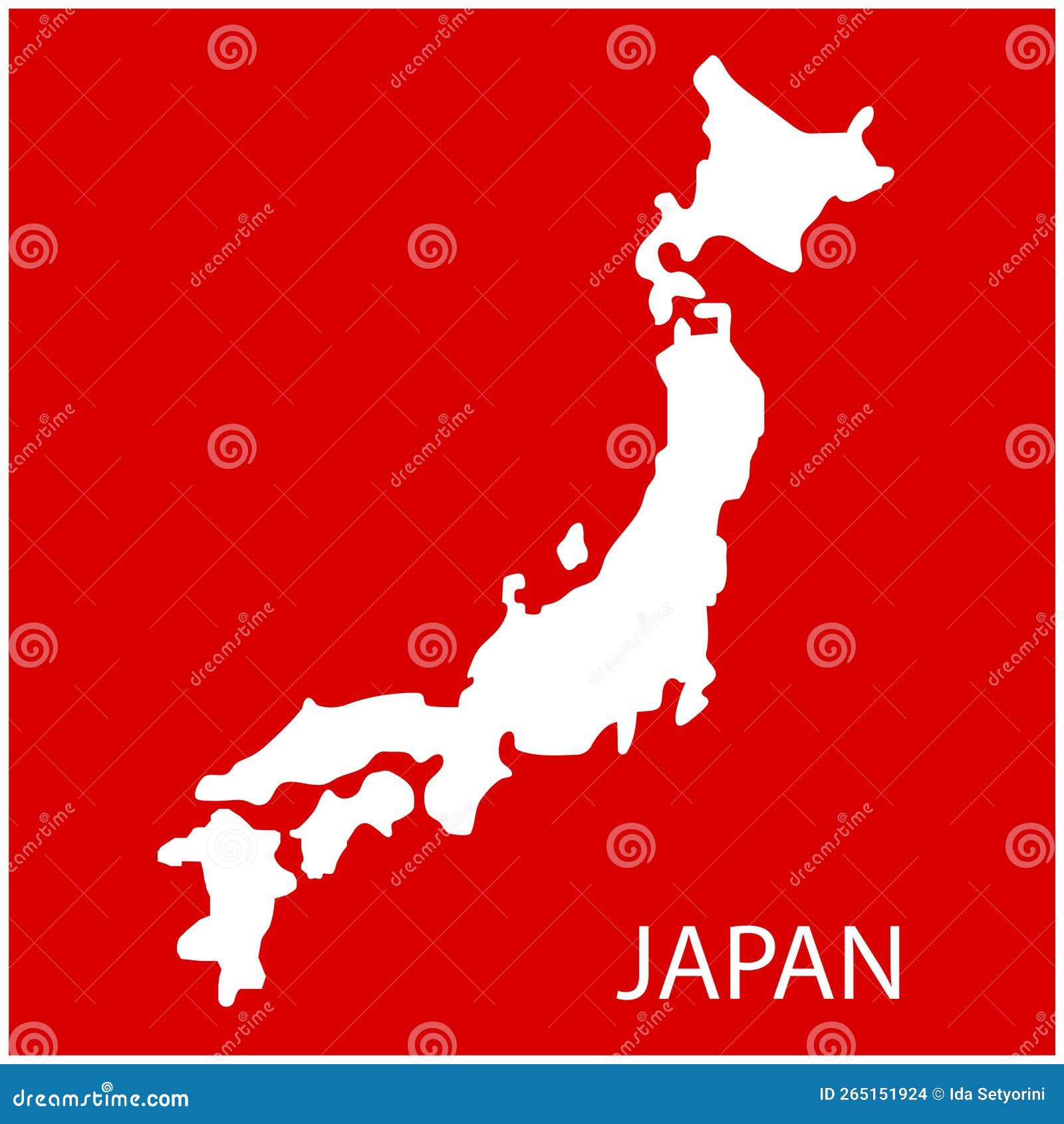 Japan map icon stock illustration. Illustration of colorful - 265151924