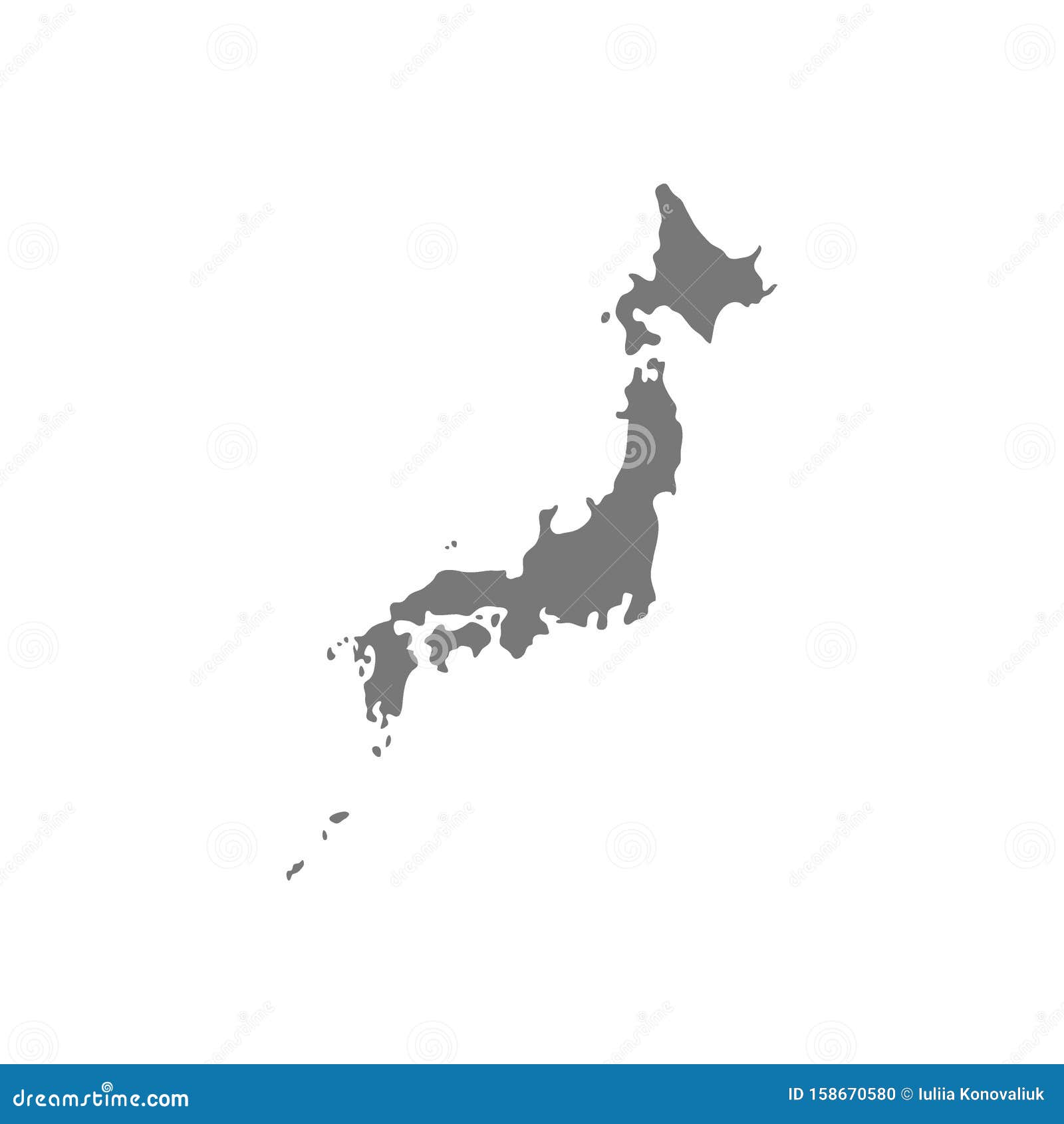 Japan Map Vector. Vector Design Abstract Illustration Stock ...