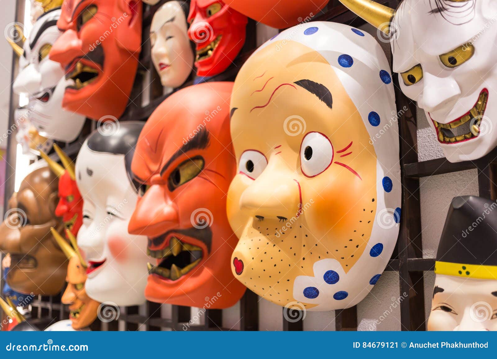 Japan mask culture. editorial photo. Image of traditional - 84679121