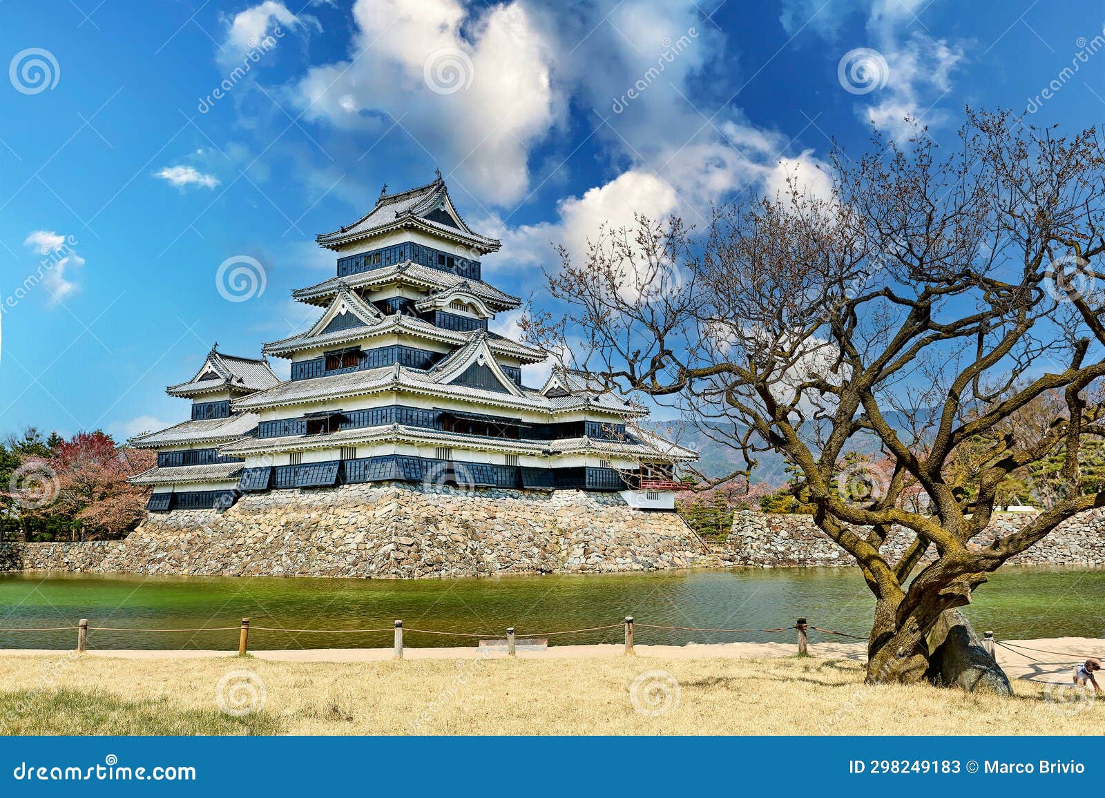 Japan. Matsumoto Castle editorial stock photo. Image of labels - 298249183