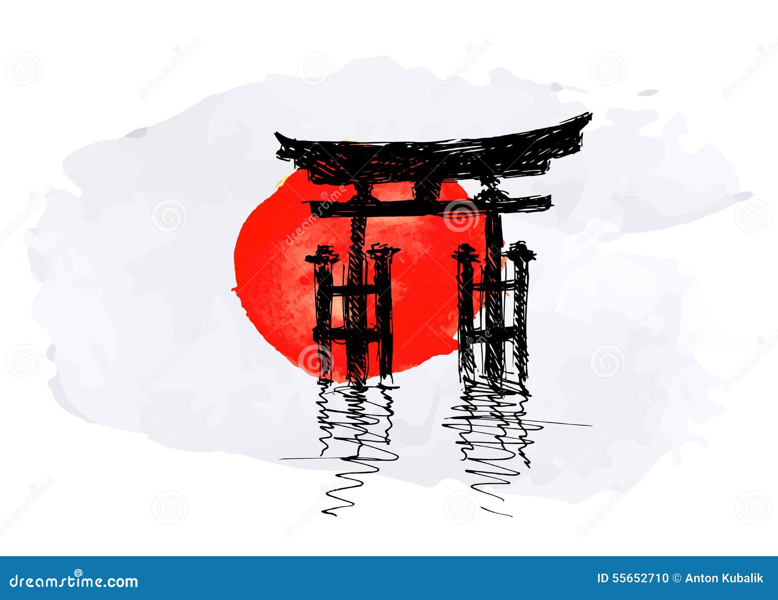 Japan Motive Stock Vector - Image: 55652710