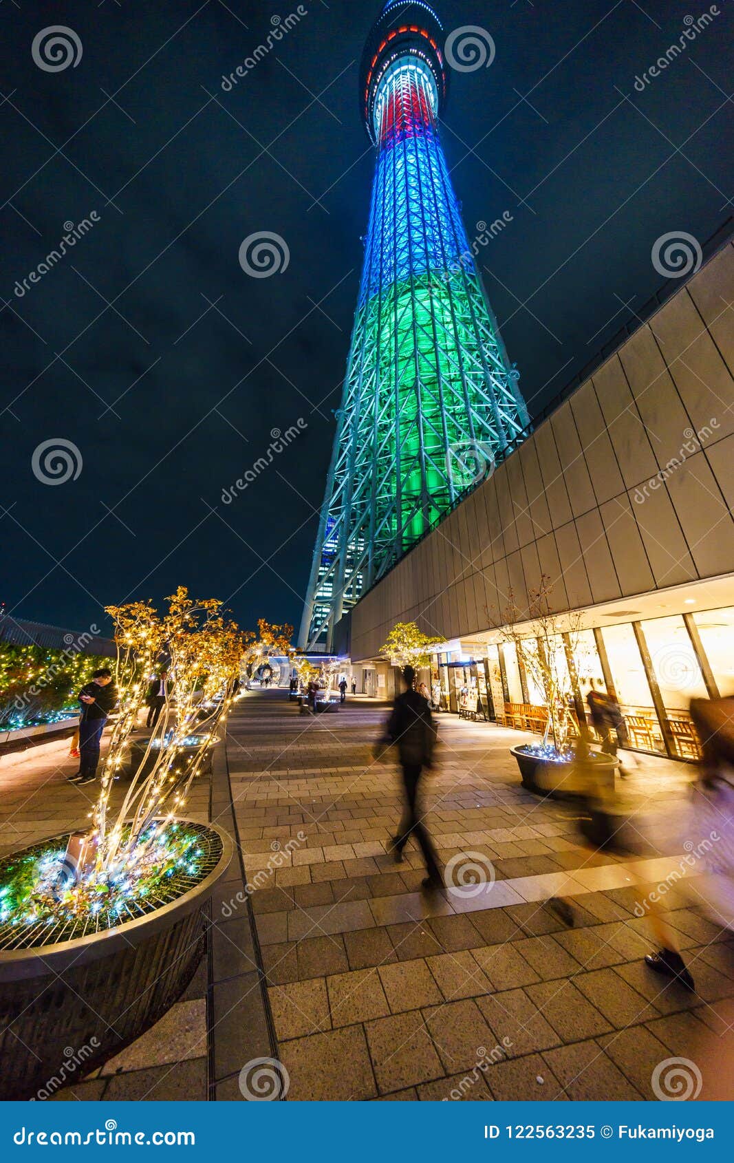 Japan Night View Illumination Tokyo Editorial Image - Image of ...