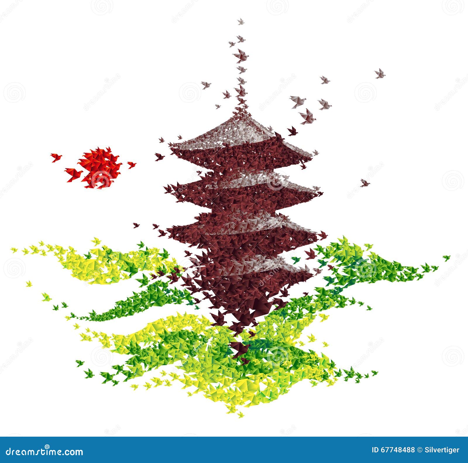 Toji Temple Line Icon, Outline Symbol, Vector Illustration, Concept ...