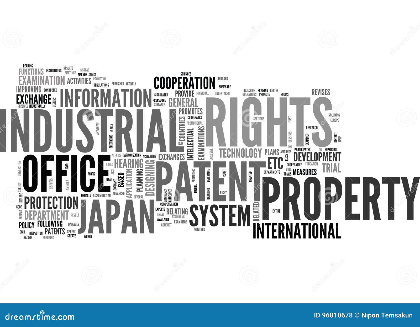 Japan Patent Office Word Cloud Concept Stock Vector - Illustration of ...