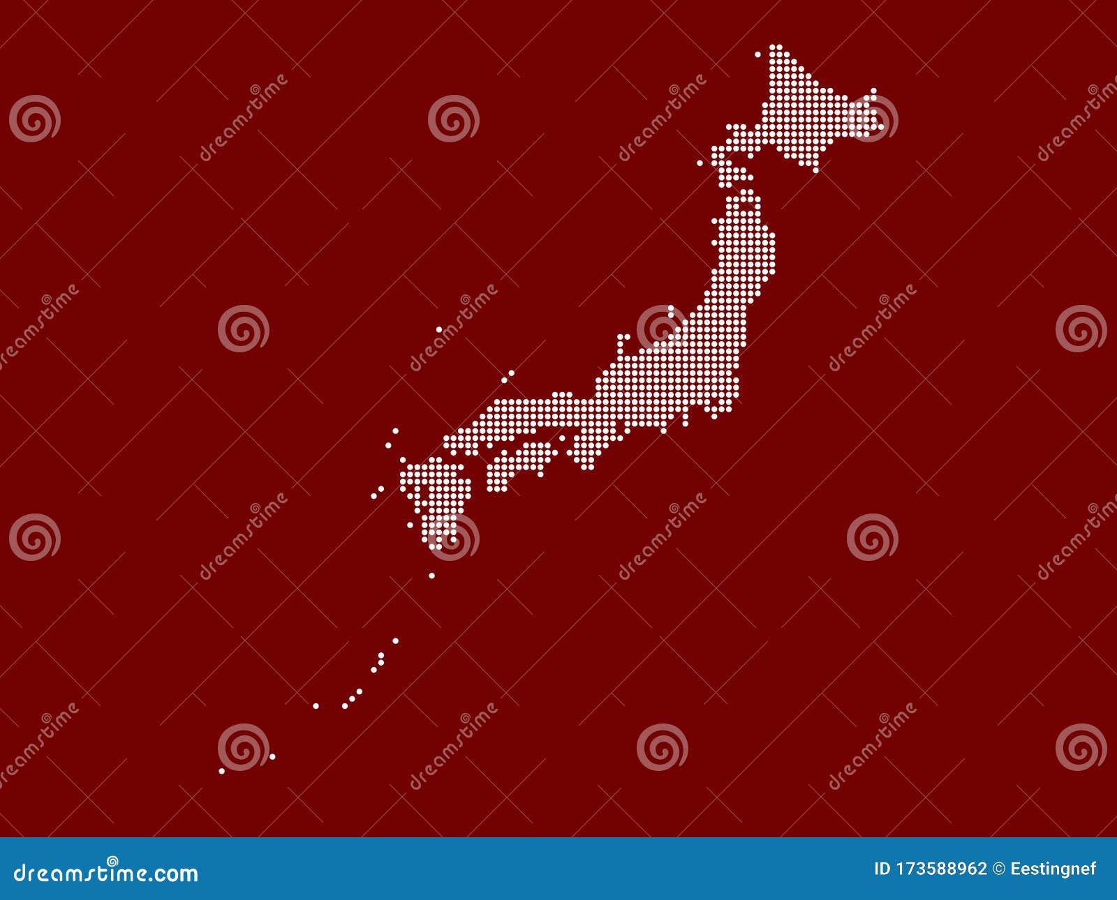 Japan Pixel Map. Vector Illustration Stock Vector - Illustration of ...