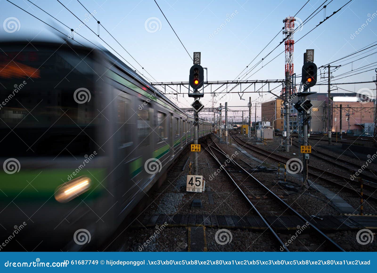 Japan Rail System for Mass Transportation Stock Image - Image of modern ...