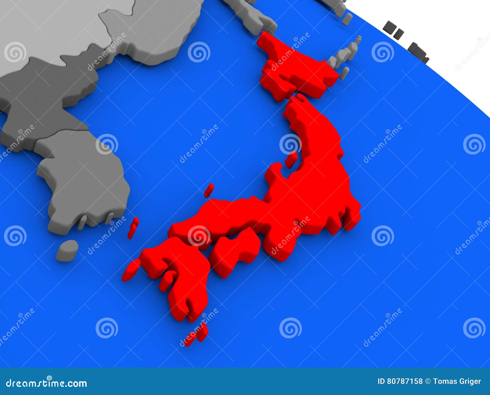 Japan in red stock illustration. Illustration of politics - 80787158