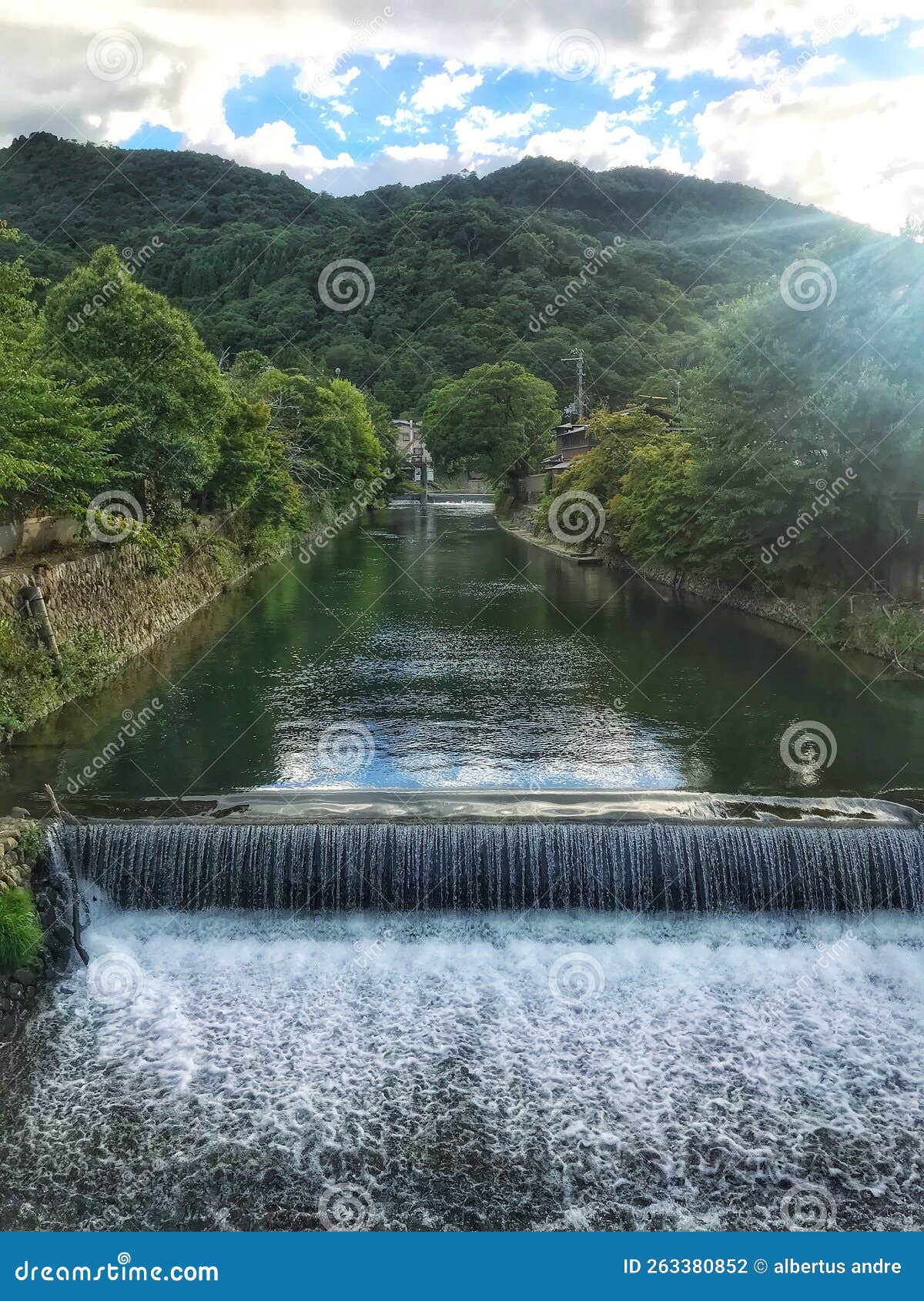 Japan river stock photo. Image of kyoto, japan, view - 263380852