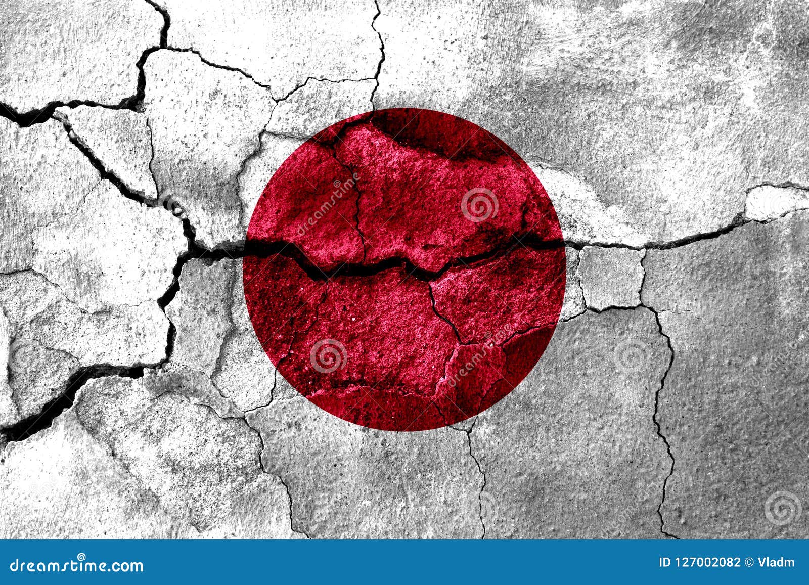 Japan Rusted Texture Flag, Rusty Background. Stock Illustration ...