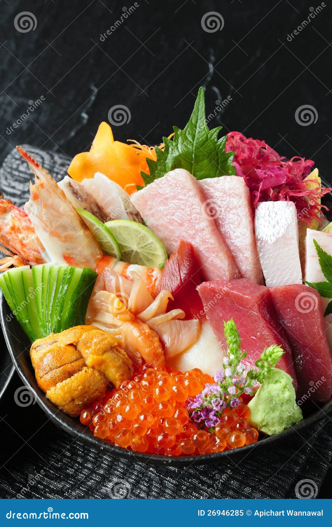 Japan sashimi set mix stock image. Image of health, boat - 26946285