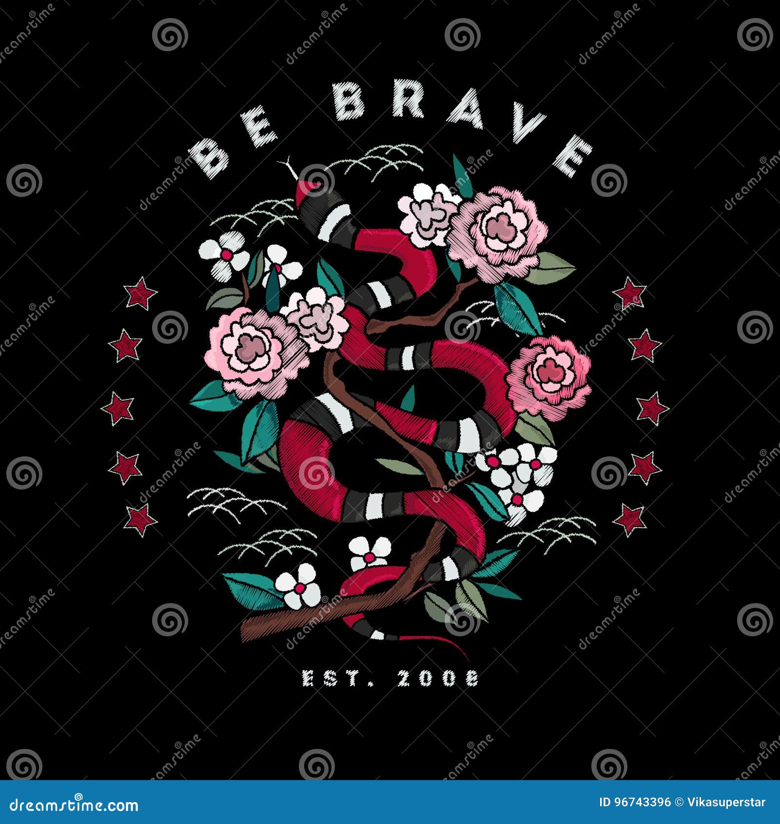 Japan Snake Vector Embroidery Stock Vector - Illustration of print ...