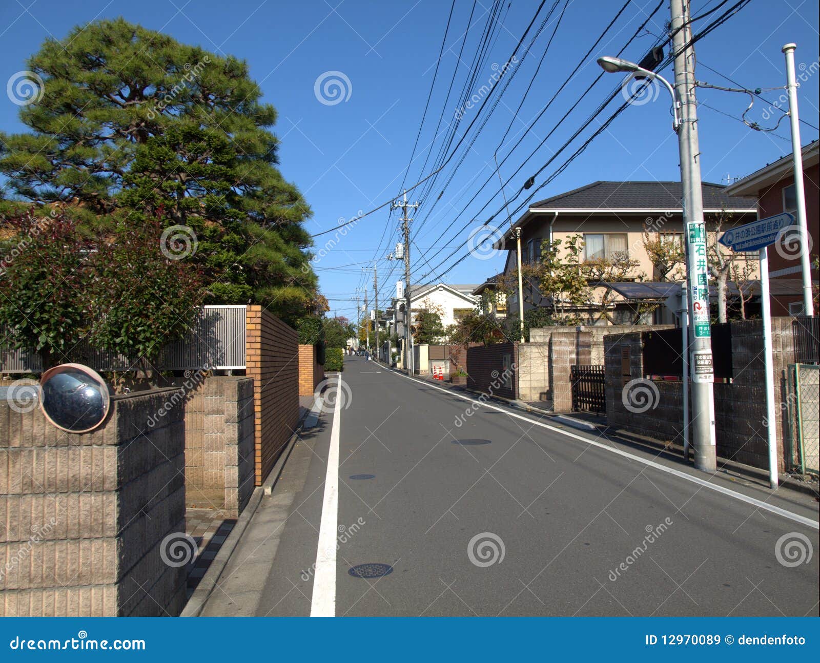 Japan Street stock image. Image of green, electric, japan - 12970089