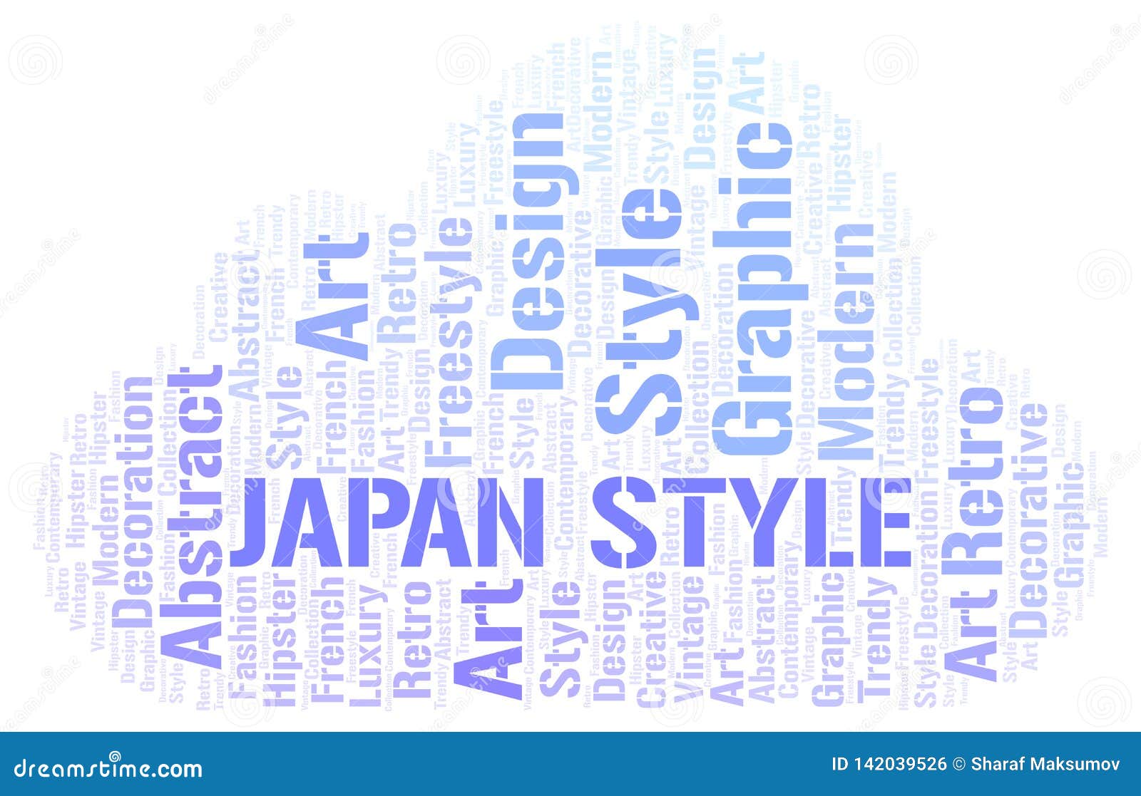 Japan Style word cloud stock illustration. Illustration of wordcloud ...