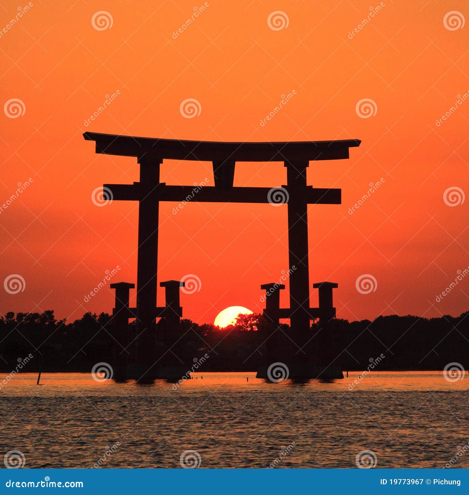 Japan sunset collection-2 stock image. Image of shirine - 19773967