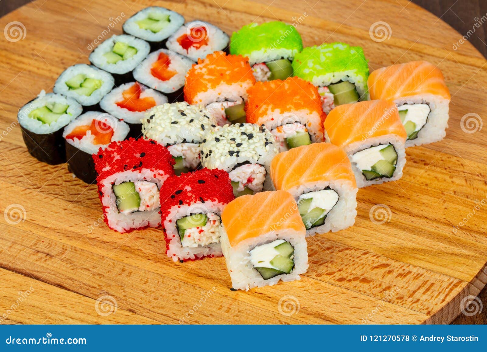 Japan sushi and roll stock photo. Image of delicious - 121270578