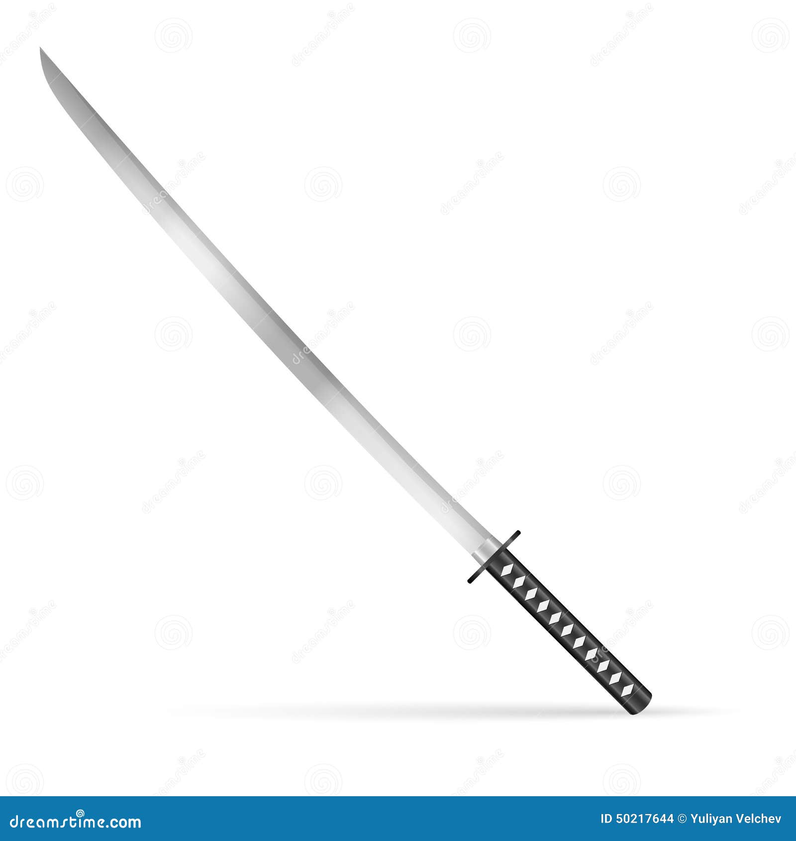 Knight Of Japan Called Samurai Pose In Front Of Castle With Japanese ...