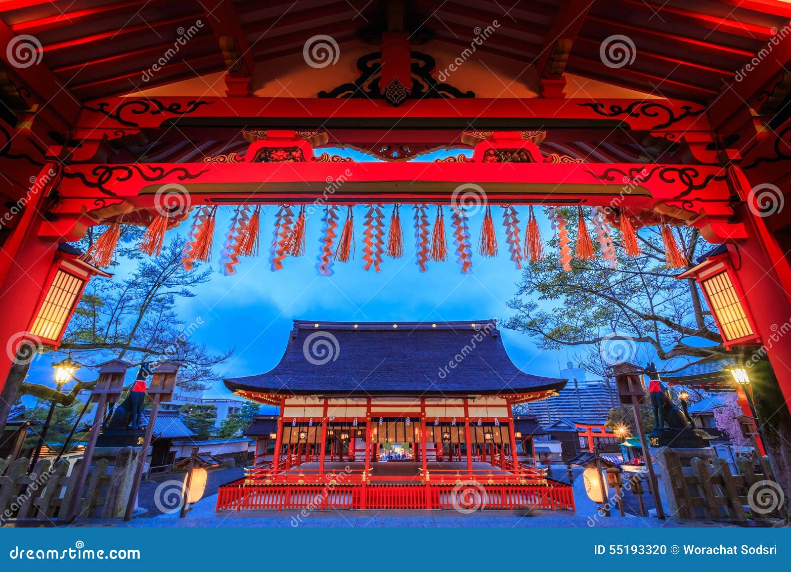 Japan temple stock photo. Image of osaka, shrine, asia - 55193320