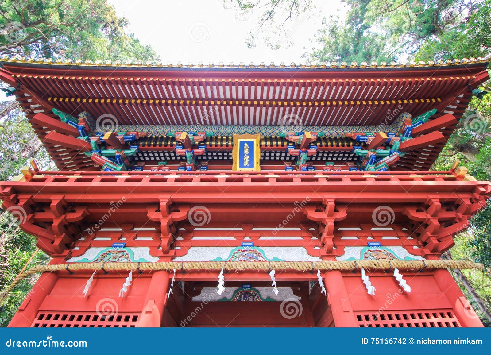 Japan temple stock photo. Image of temple, japan, shrine - 75166742