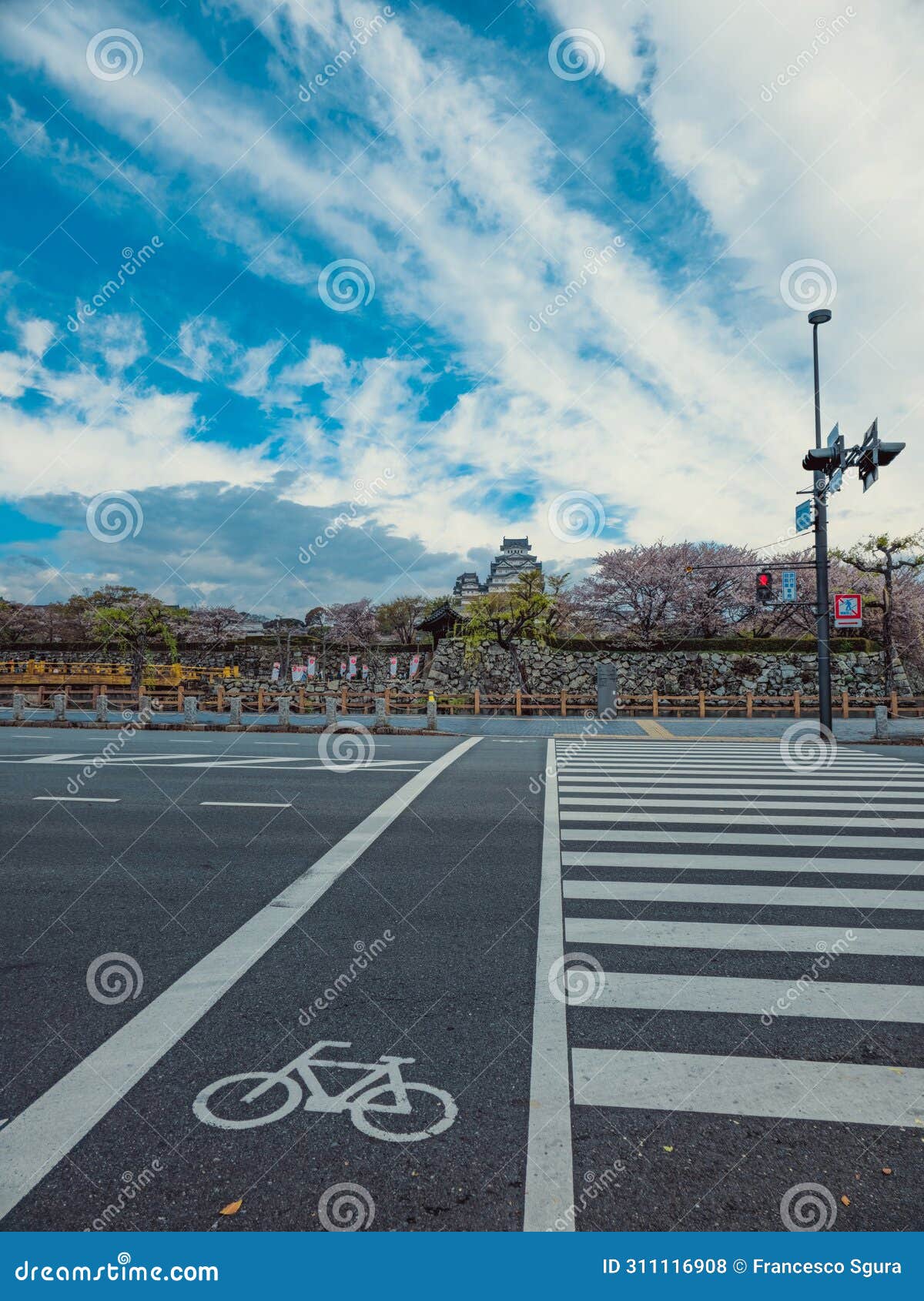 A Japan Temple Seen from the Street Stock Photo - Image of architecture ...