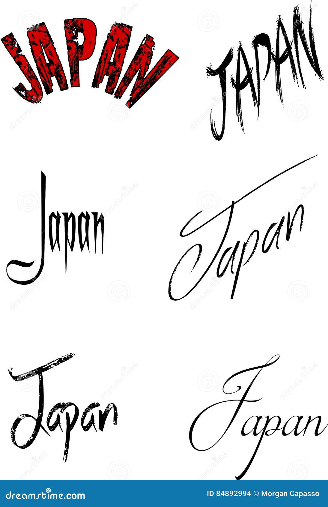 Japan Text Sign Vector Illustration | CartoonDealer.com #84892994