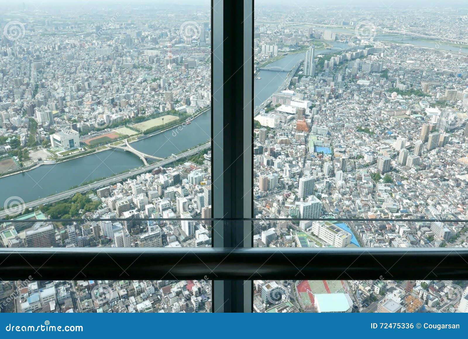 Japan Tokyo City Top View from Skytree Tower Stock Photo - Image of ...