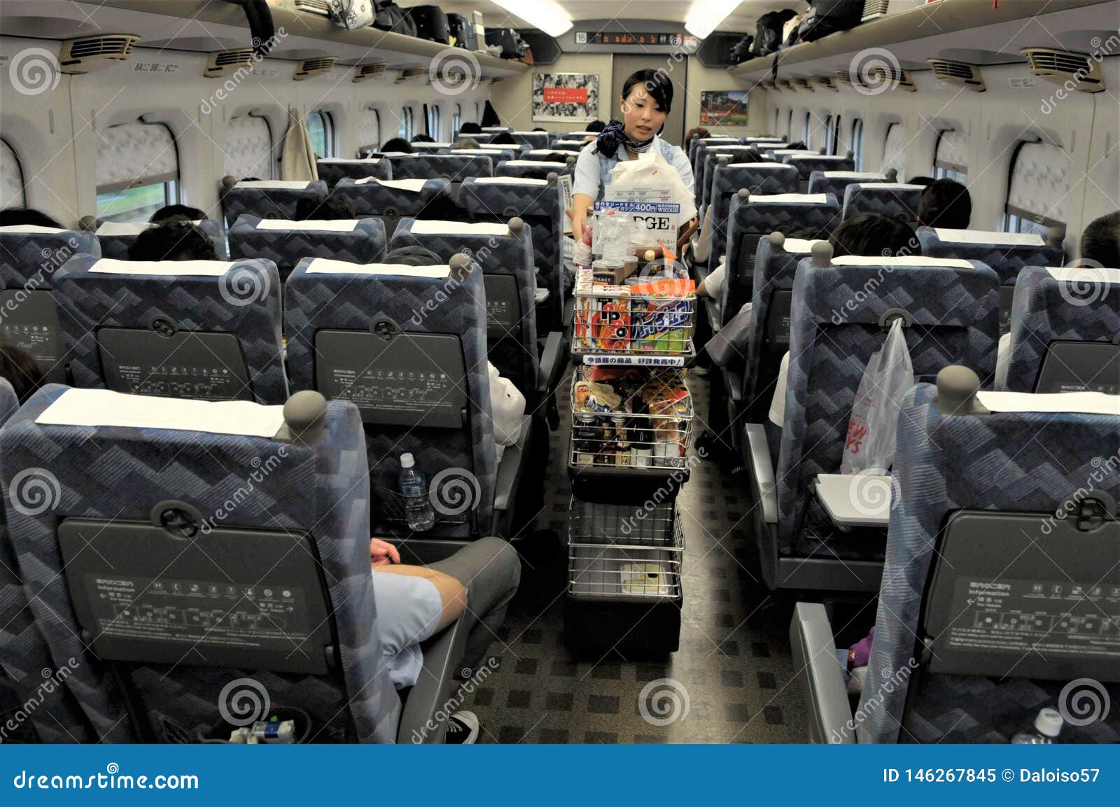 Inside The Wagon Train Germany, Dusseldorf. Empty Train Interior ...