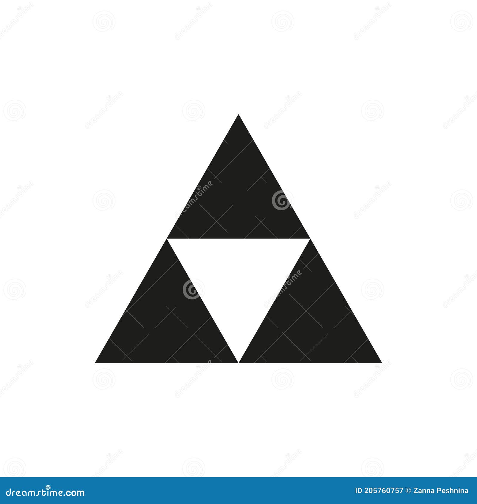 Japan Triangle Style Element Sign, Mitsu Uroko Symbol Stock Vector ...