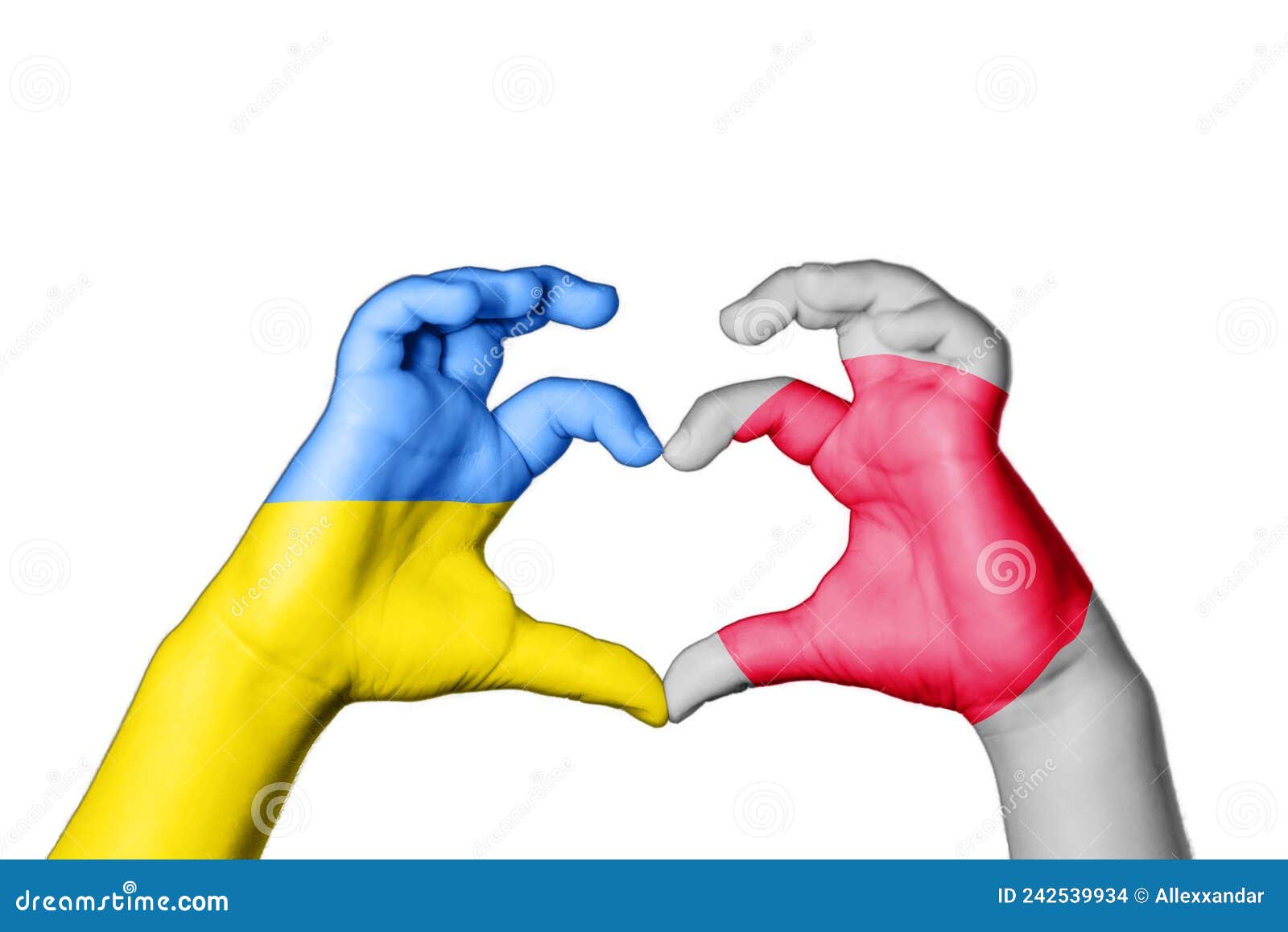 Japan Ukraine Heart, Hand Gesture Making Heart Stock Illustration ...