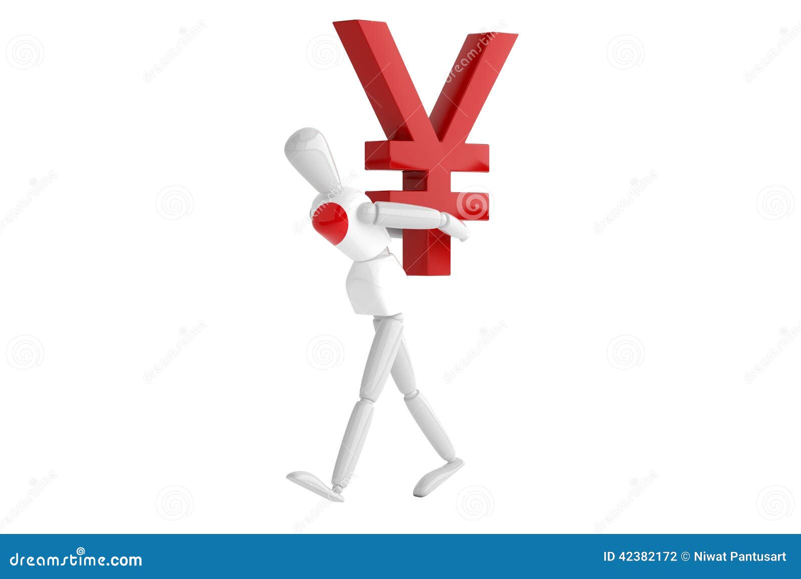 Japan Yen Currency White Man Stock Illustration - Illustration of bank ...