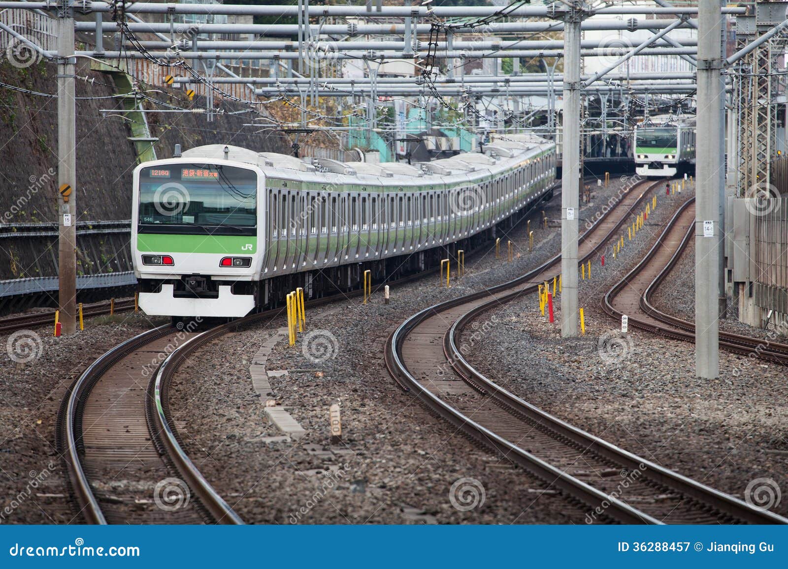 Japan-Zug stockbild. Bild von japan, stadt, tokio, spur - 36288457