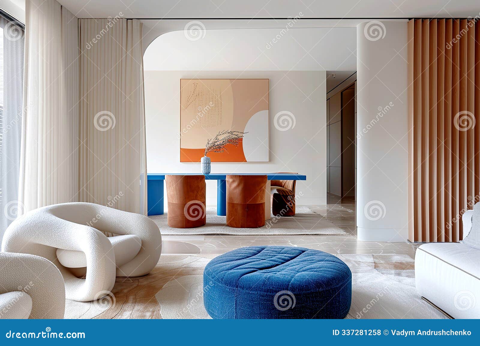 Japandi, Minimalist Interior Design of Modern Living Room with Stylish ... Japandi, Minimalist Interior Design of Modern Living Room with Stylish ...