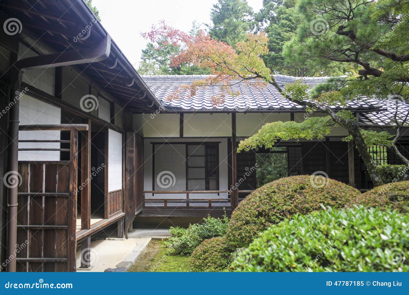Japanese ancient house stock image. Image of house, pease - 47787185