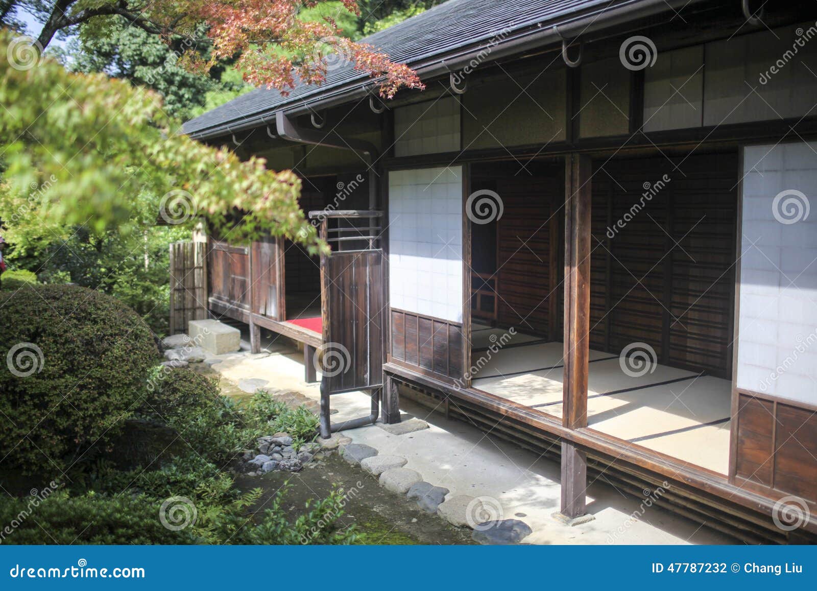 Japanese ancient house stock photo. Image of window, ancient - 47787232