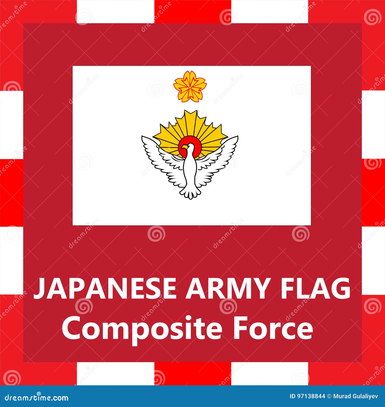 Japanese Air Force Insignia Cartoon Vector | CartoonDealer.com #41119631
