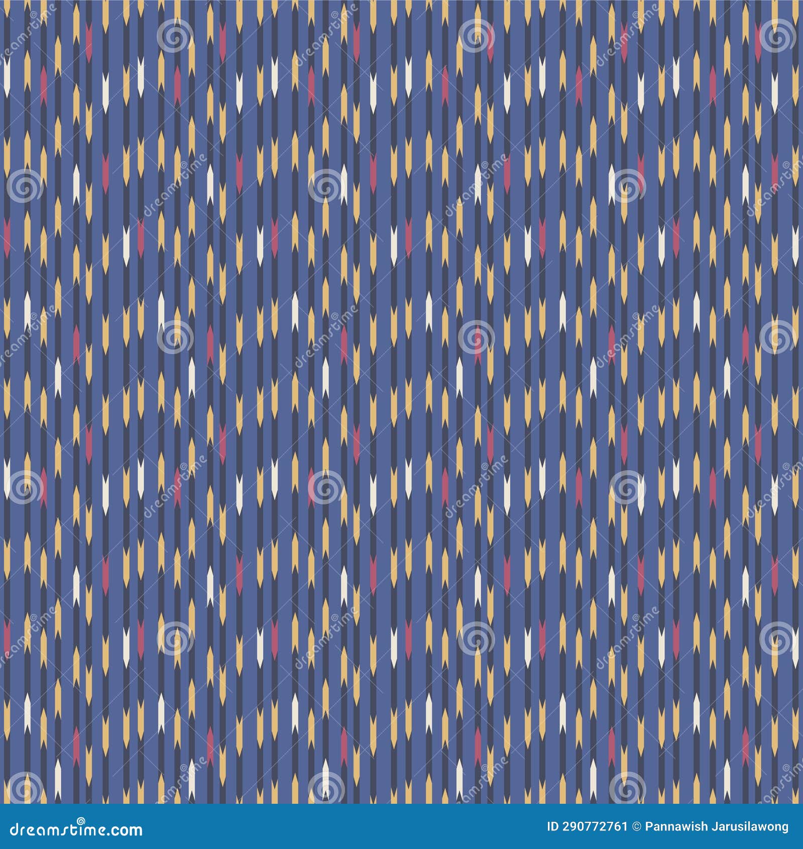 Japanese Arrow Tail Stripe Vector Seamless Pattern Stock Illustration ...