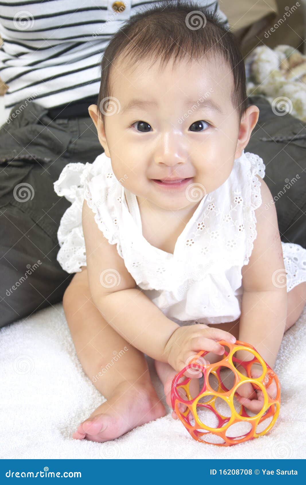 Japanese baby stock photo. Image of small, plays, asia - 16208708