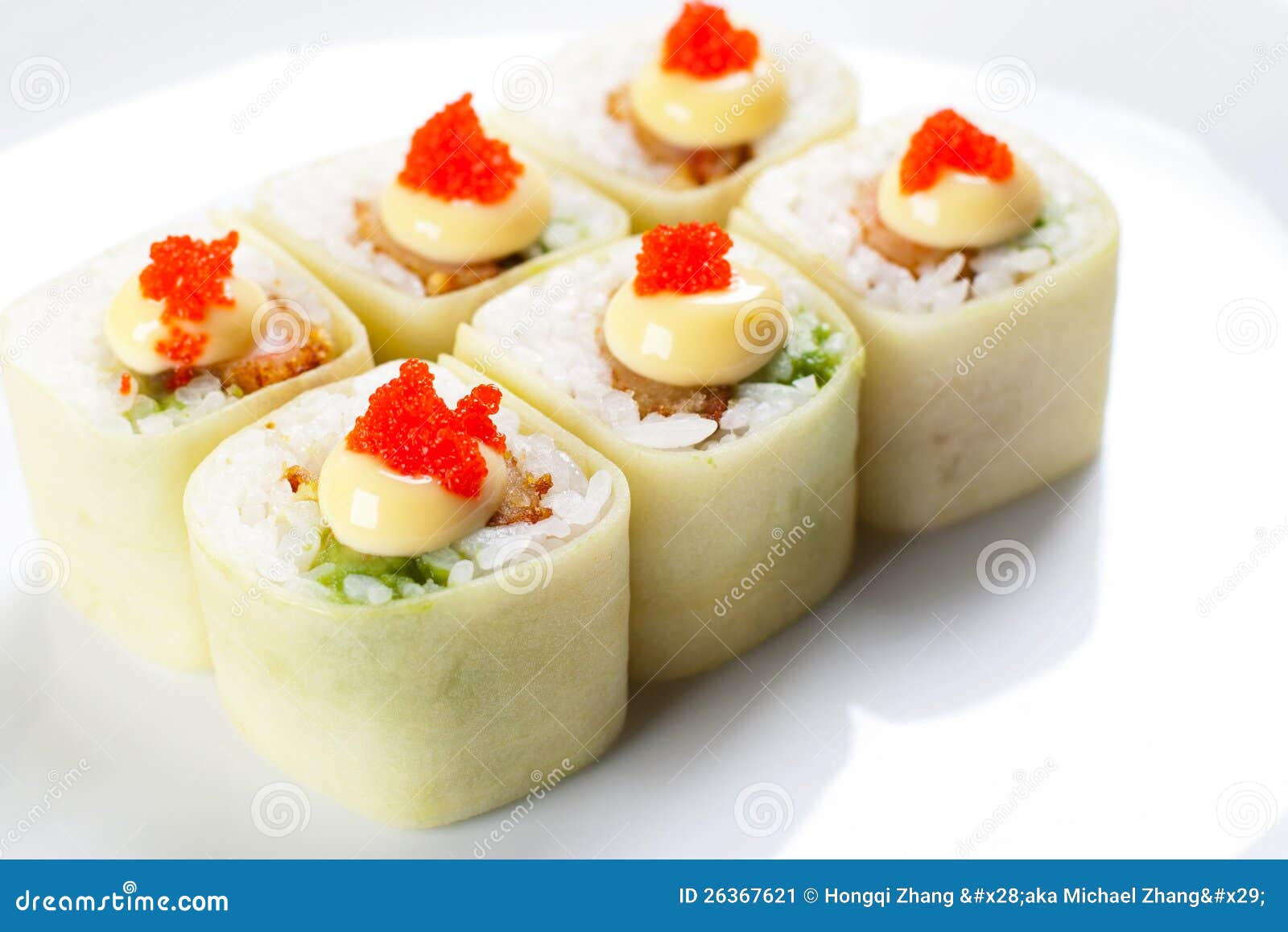 Japanese bamboo rolls stock image. Image of cucumber - 26367621