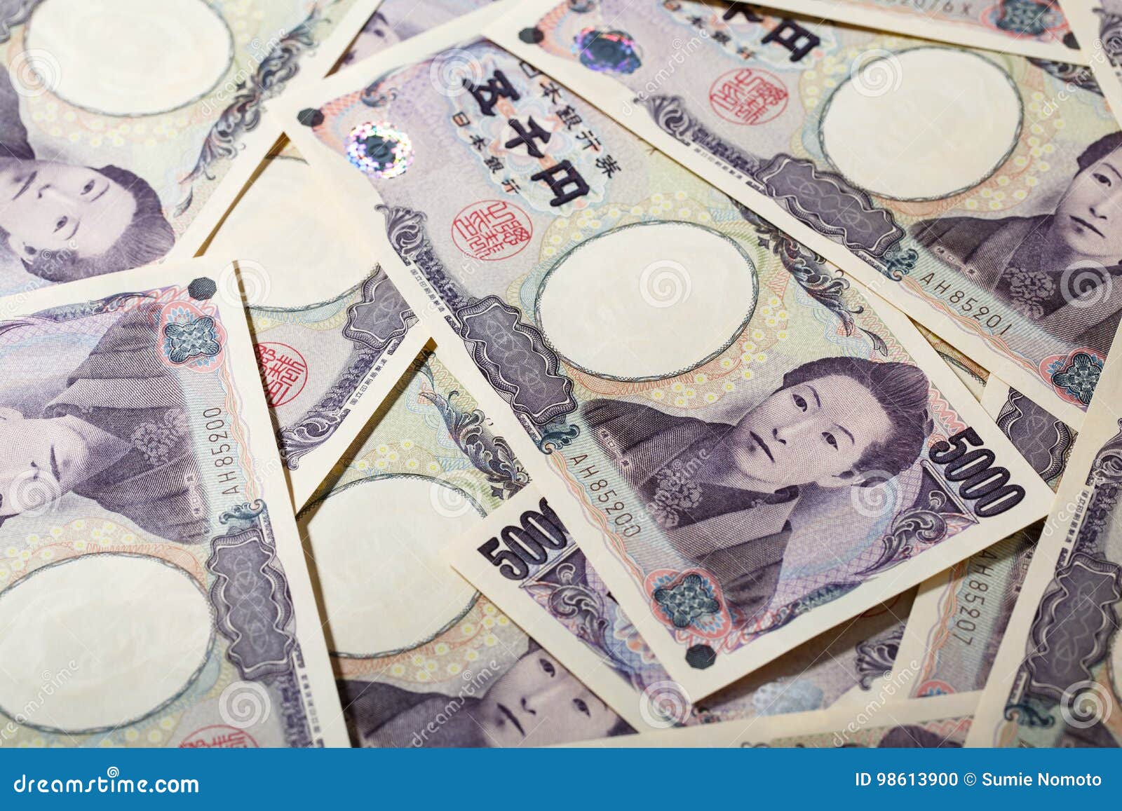 Japanese Bank Note 5000 Yen of Background Stock Photo - Image of bill ...