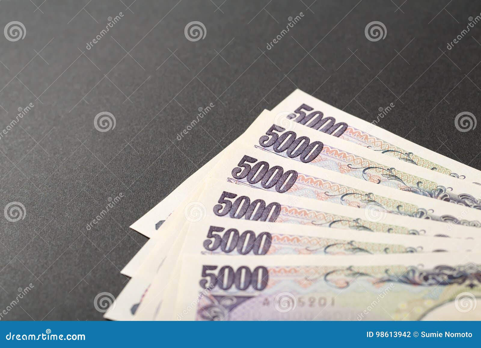 Japanese Bank Note 5000 Yen Stock Photo - Image of japanese, asian ...