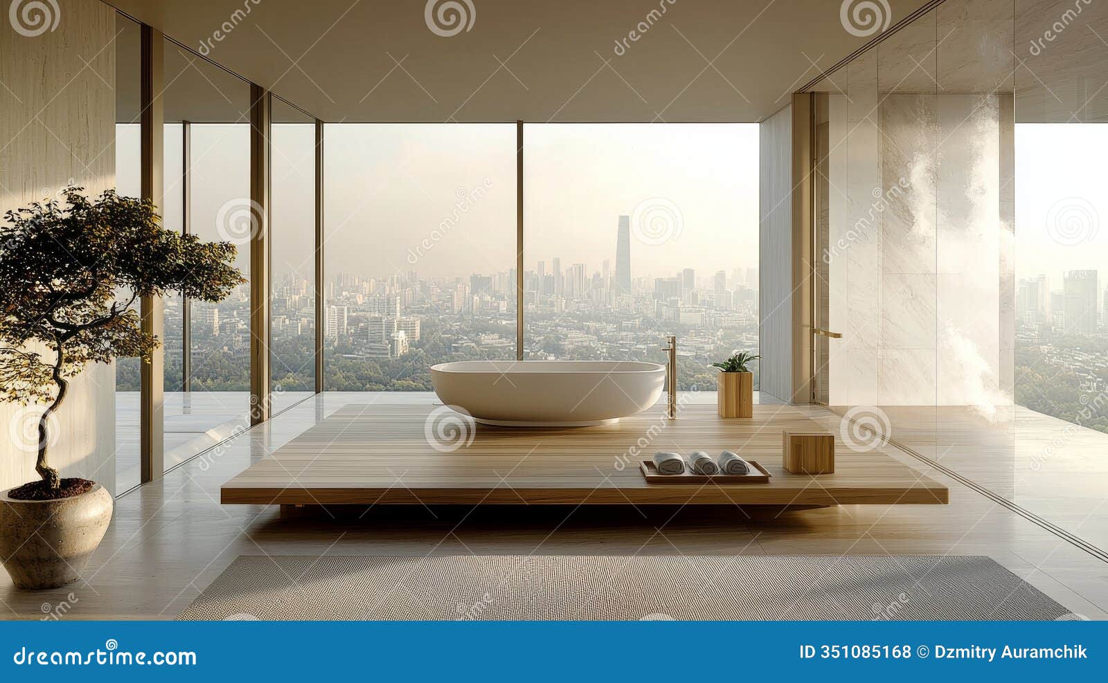 A Japanese Bathroom with a Rectangular Ceramic Sink Set on a Floating ...
