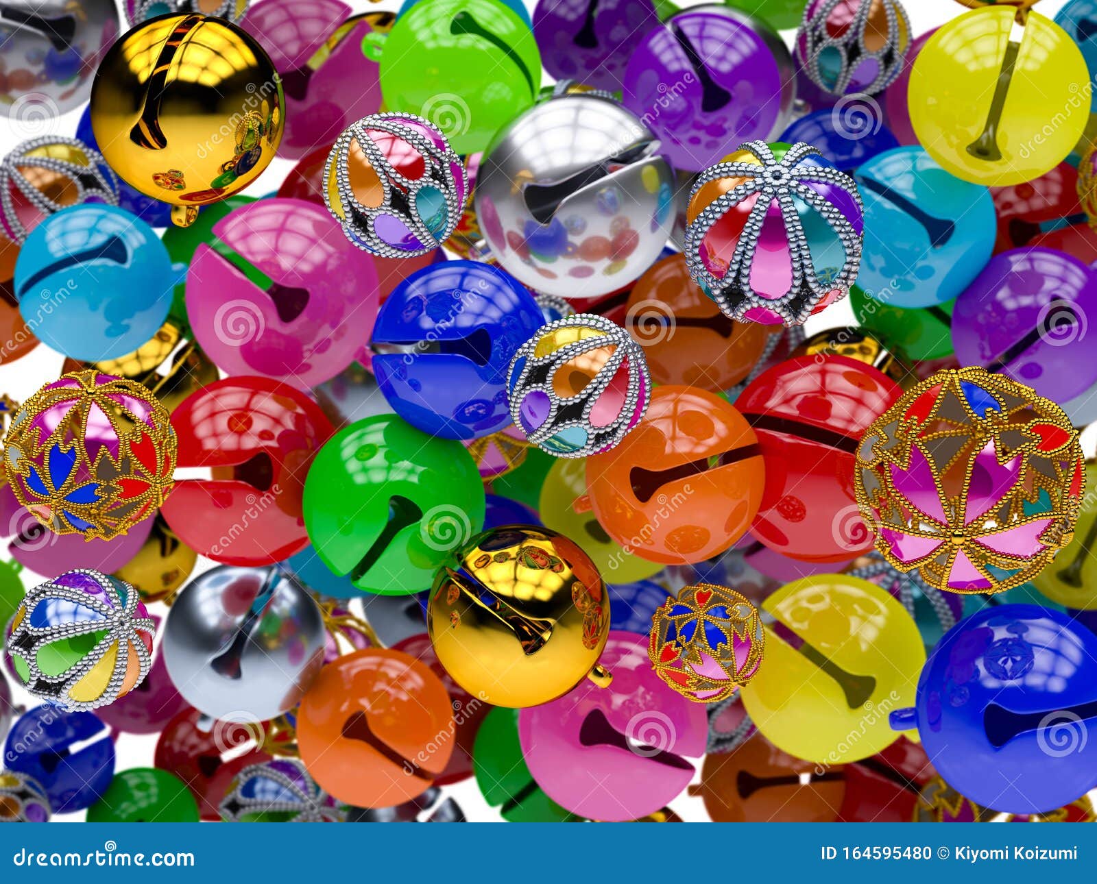 Japanese Bells,Suzu,3DCG,3D Rendering Stock Photo | CartoonDealer.com ...
