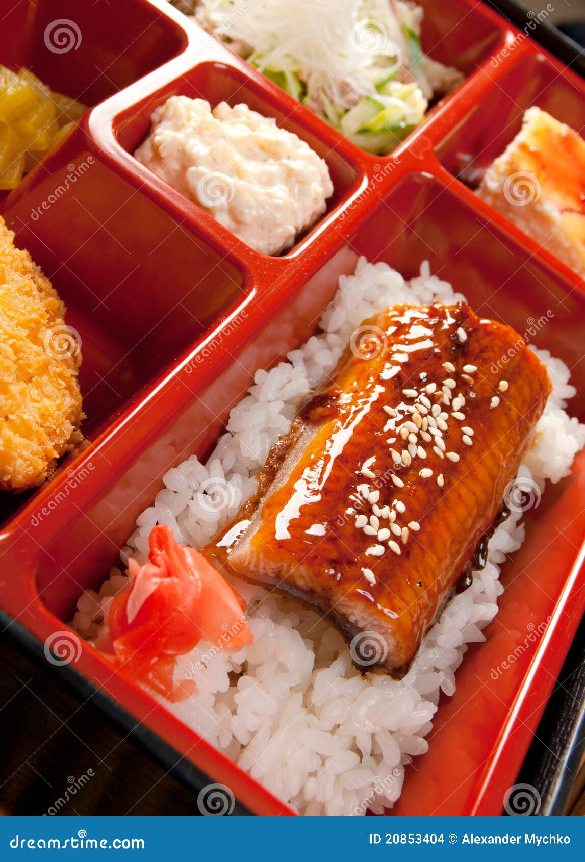 Japanese Bento Lunch stock photo. Image of chili, restaurant - 20853404
