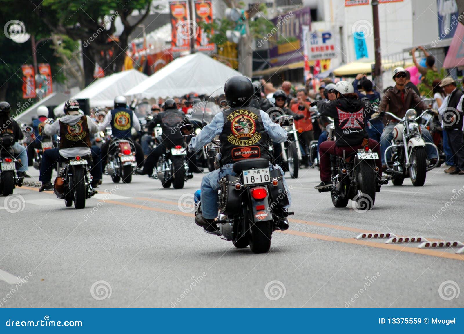 Japanese Bikers on Parade editorial stock image. Image of asia - 13375559