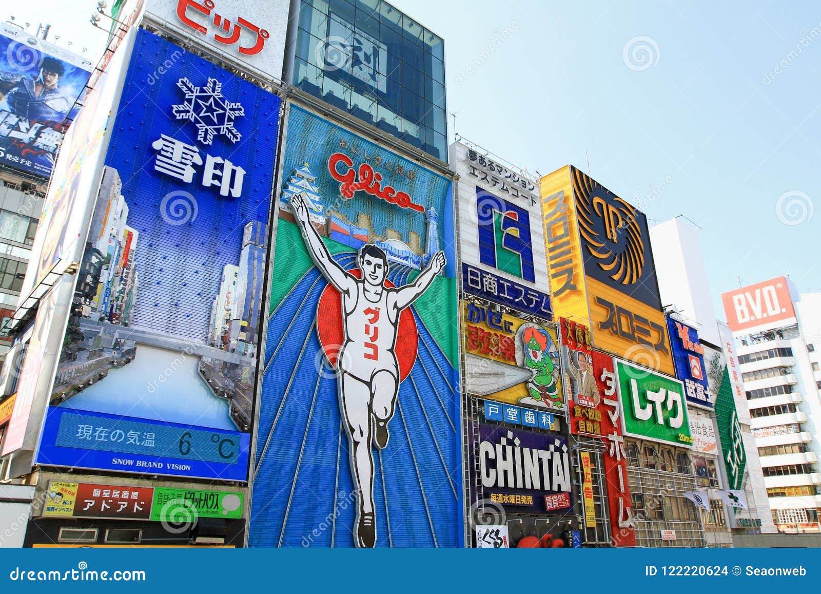 The Japanese Billboard Sign in Osaka, Japan Editorial Stock Image ...