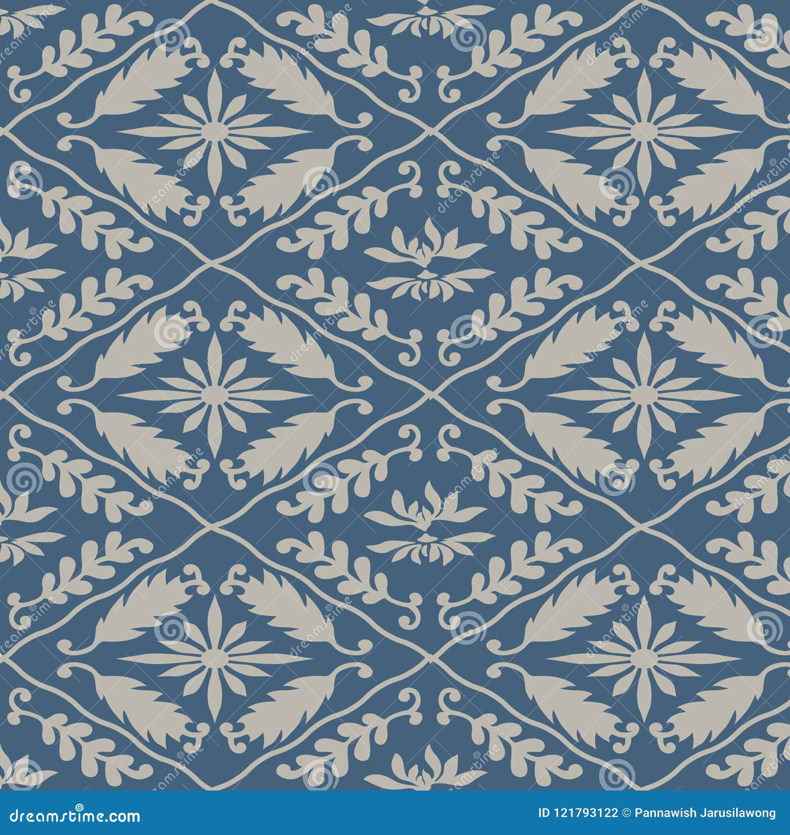 Japanese Blue Hemp Leaf Pattern Stock Vector - Illustration of ...