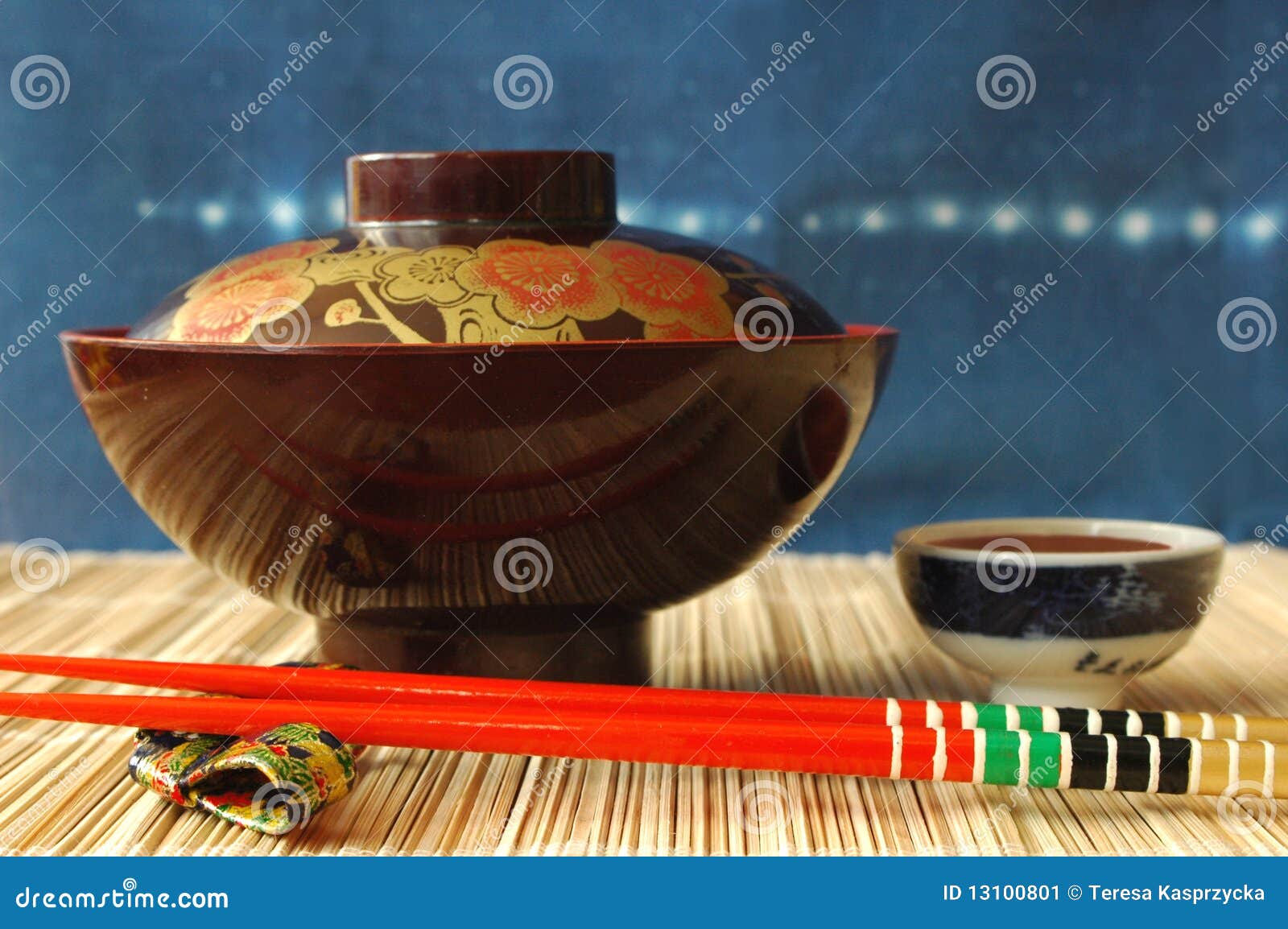 Japanese bowl stock image. Image of rice, oriental, chopsticks - 13100801