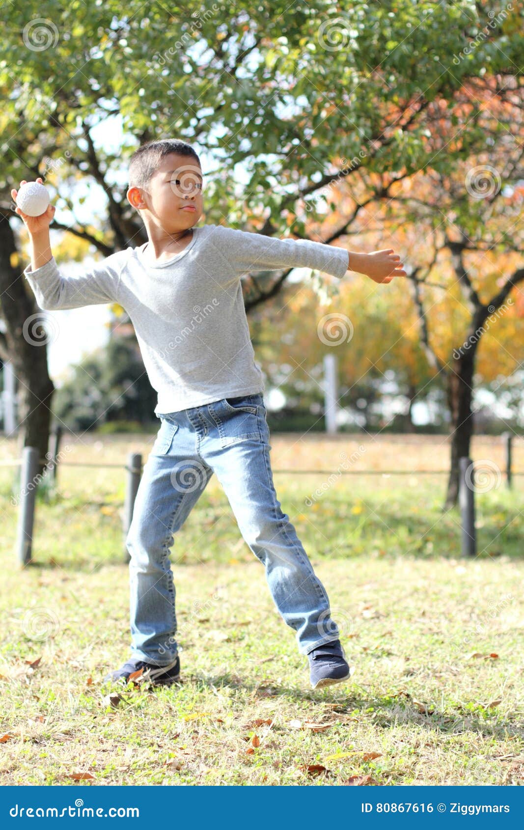 Japanese boy playing catch stock photo. Image of baseball - 80867616