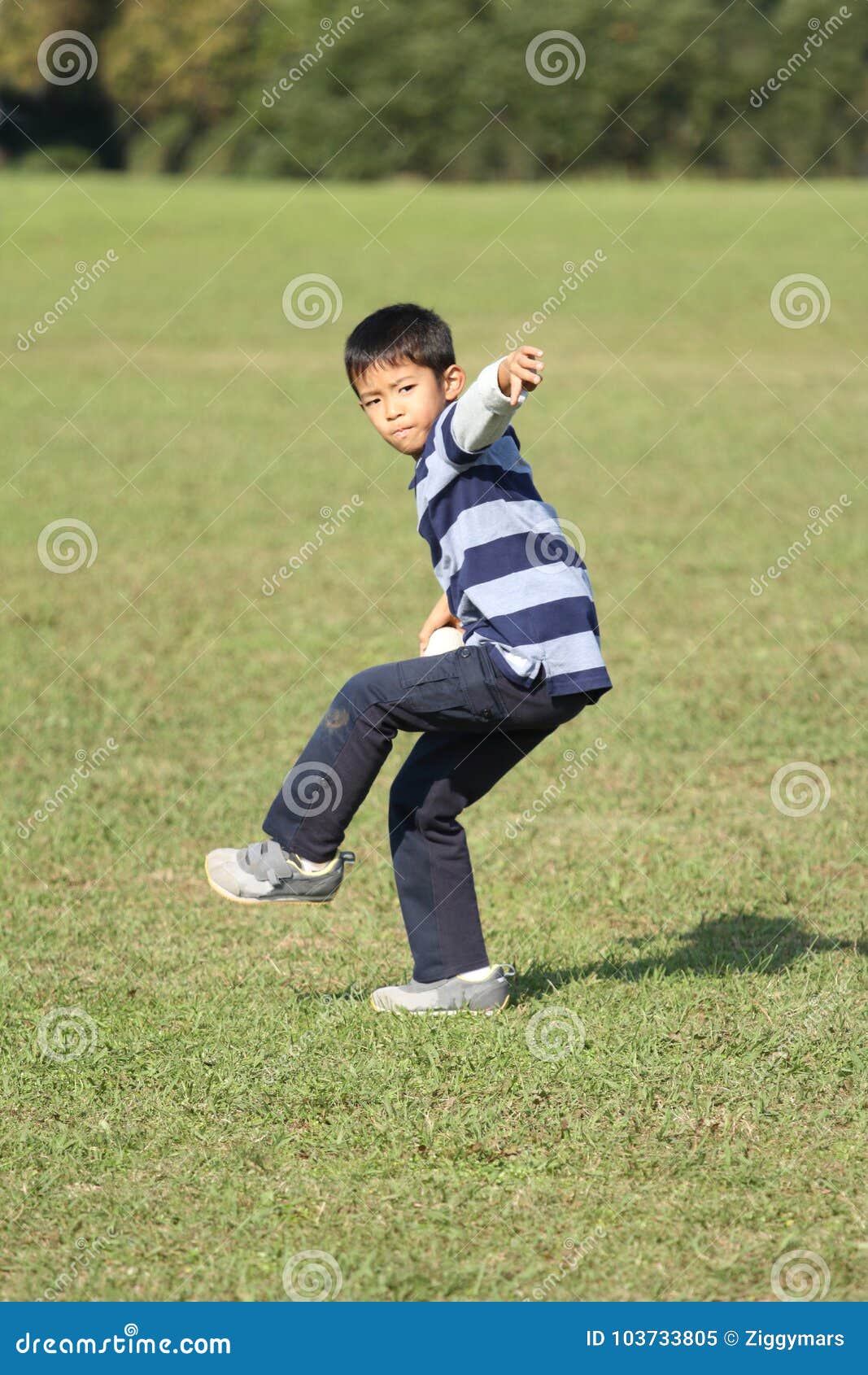 Japanese boy playing catch stock image. Image of ball - 103733805
