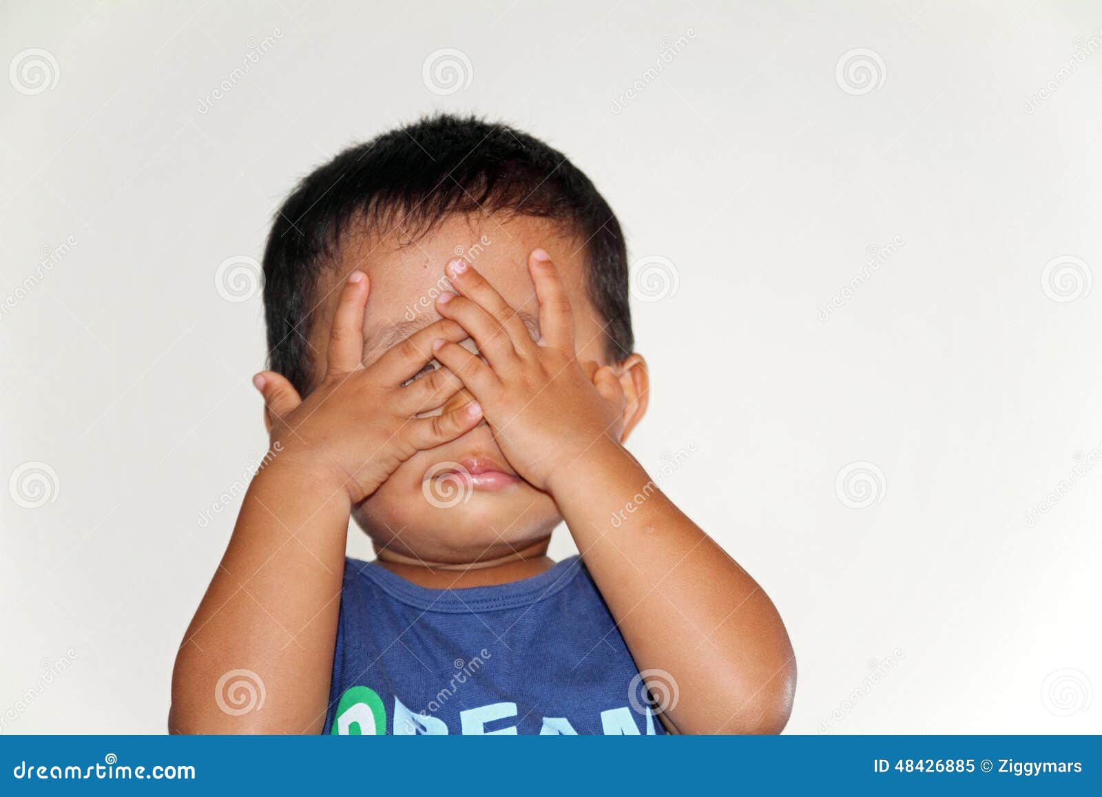 Japanese Boy Playing Peek-a-boo Stock Image - Image of smiling, hiding ...