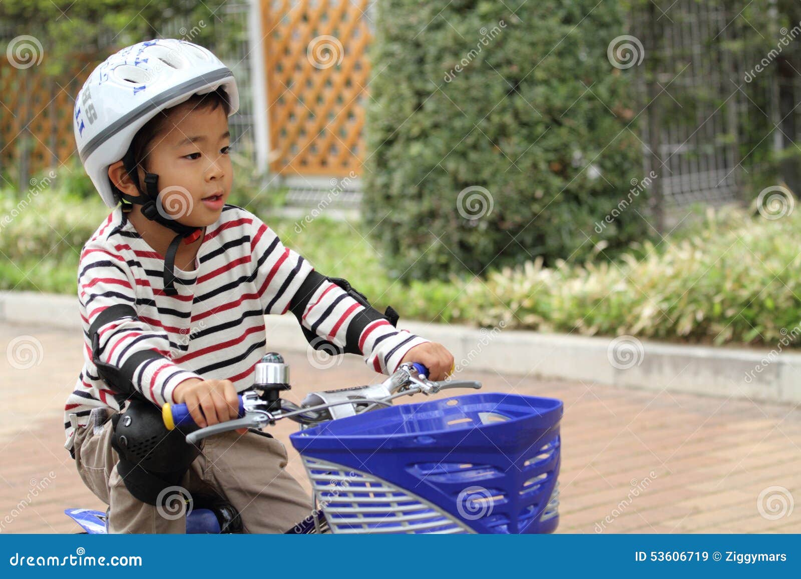 Japanese Boy Riding on the Bicycle Stock Image - Image of people ...